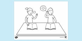 FREE! - Child Speaking In The Right Tone - Colouring Sheet