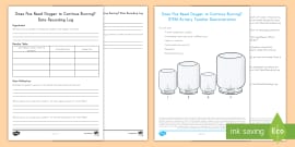 Candle Investigation Worksheet (teacher made) - Twinkl