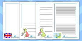 Town and Country Portrait Page Borders (teacher made)