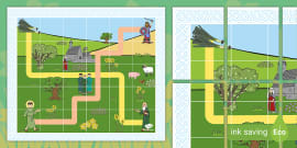 Bee Bot Mat UK Map (teacher made) - Twinkl