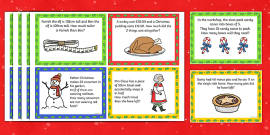 Christmas Word Problem Cards