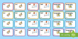 Science Topic Labels | Science Labels and Signs