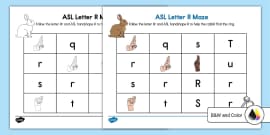 ASL Letter Y Maze Activity (teacher made) - Twinkl