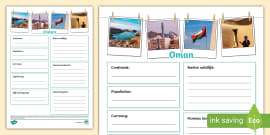 Singapore Fact File Template (Teacher-Made) - Twinkl