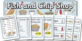 Fish and Chip Shop Role Play - Primary Resources - Twinkl