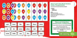 Phase 3 Christmas Tree CVC Words Activity (teacher made)