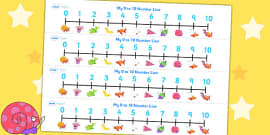 FREE! - Number Lines 0-20 to Support Teaching on Titch