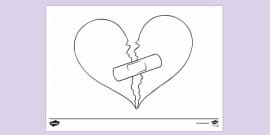 FREE! - Heart Colouring Sheet | Colouring Sheets - Twinkl