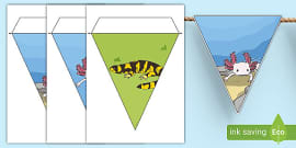 FREE! - Printable Lizard Bunting Display - Decorations - Twinkl