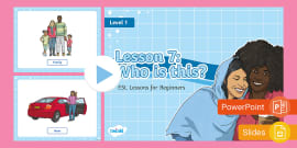 ESL Curriculum Level 1, Lesson 10 Worksheet (teacher made)