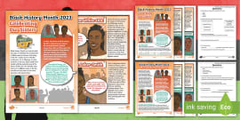 KS1 Black History Month Differentiated Reading Comprehension