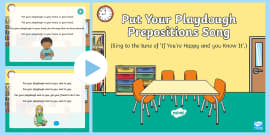 Prepositions Action Song PowerPoint