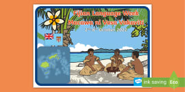 Tuvaluan Language Week Poster (Teacher-Made) - Twinkl