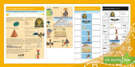 Egyptian Maths for Children - Making Pyramids Maths Problem