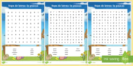 Easter SpanishWord Mat