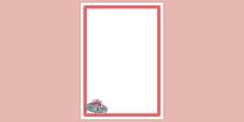 FREE! - Simple Blank Pyramid Alien Border | Page Borders | Twinkl