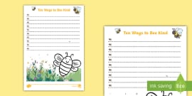 Bee Kind Card | Twinkl Party (teacher made) - Twinkl