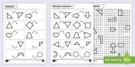 3 lines of symmetry: a reflections worksheet in 4 quadrants