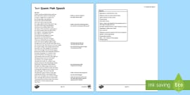 Creating a Monologue Activity Sheets (teacher made) - Twinkl