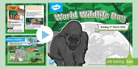 World Wildlife Day Word Search (teacher made) - Twinkl