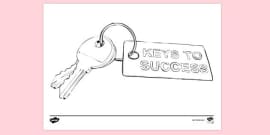 FREE! - Felt Key Rings Colouring | Colouring Sheets - Twinkl