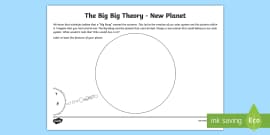 The Big Bang Theory Mind Map Worksheet / Activity Sheet - The