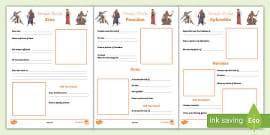 Greek God Fact Files | KS2 Resources | Mythology - Twinkl