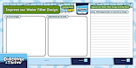 STEM Water Filtration Activity Sheet