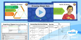 3D Shape Nets - 3D shape nets, solid shapes, nets, shape and space