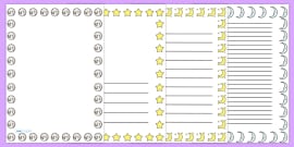Stars and Stripes Page Borders (teacher made) - Twinkl