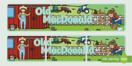 Old MacDonald Had a Farm Display Banner | Twinkl