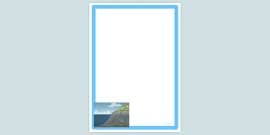 FREE! - Mountain Page Border | Page Borders | Twinkl Resources