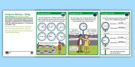 Telling the Time Quarter Past and Quarter To (teacher made)