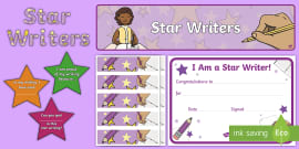 Star Writer Poster (teacher made) - Twinkl