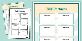 KS1 Talk Partners Display Poster (teacher made) - Twinkl