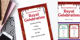 Celebration Invitation Writing Frames (teacher made)