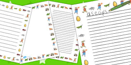 Features of a Fable Display Poster - Writing Aids - English