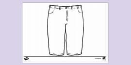 FREE! - Striped Boxer Shorts Colouring Sheet | Colouring Sheets