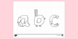 FREE! - Free ABC Colouring Page | Colouring Sheets - Twinkl