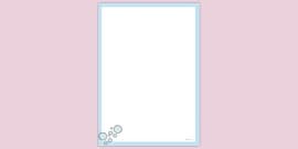 FREE! - Bubble Bath Page Border | Twinkl Page Borders