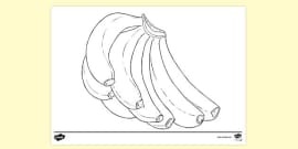 Bunch of Bananas Colouring | Colouring Sheets | Twinkl