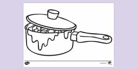 Rice Curry Sauce Colouring Sheet | Colouring Sheets - Twinkl