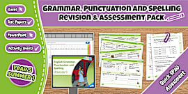 Year 4 Spring 1 Grammar, Punctuation and Spelling Pack