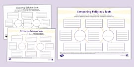 Comparing the Sun and the Moon Mind Map (teacher made)