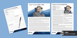 FREE! - Stephen Hawking Colouring | Colouring Sheet - Twinkl