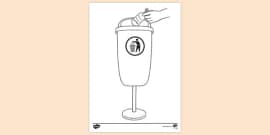 FREE! - Park Bin Colouring Sheets | Colouring Pages - Twinkl