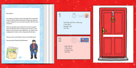 Santa Description Writing Frames - writing frame, frame