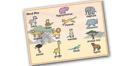 EYFS Safari Simple Sentence Cards (teacher made)