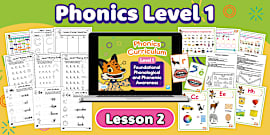 Phonics Curriculum Level 1: Lessons 1-9 Bundle