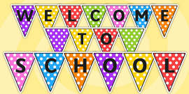👉 Welcome Back Bunting (teacher made) - Twinkl